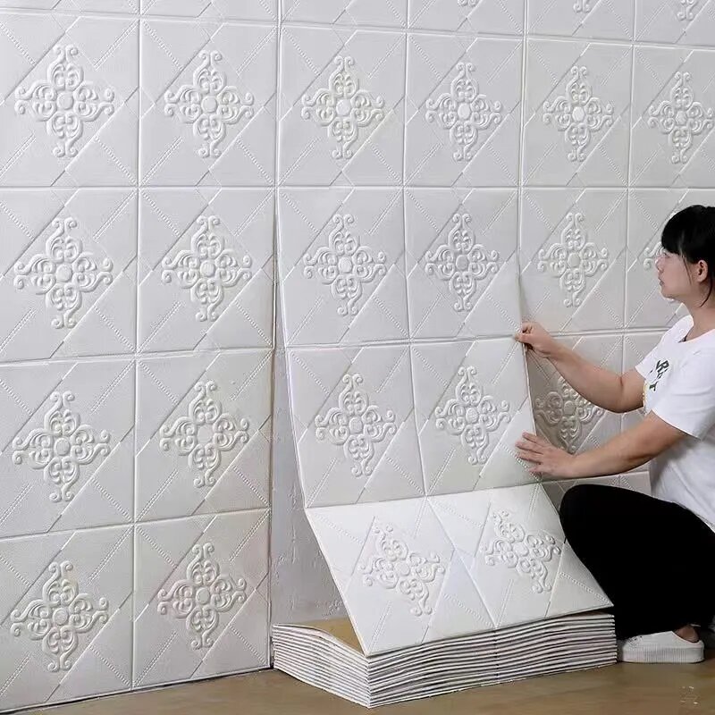 Панели Стеновые Самоклеющиеся . 70cmx10m Интерьерные 3д Плитки Для Кухни И Ванной Декоративные Влагостойкие
