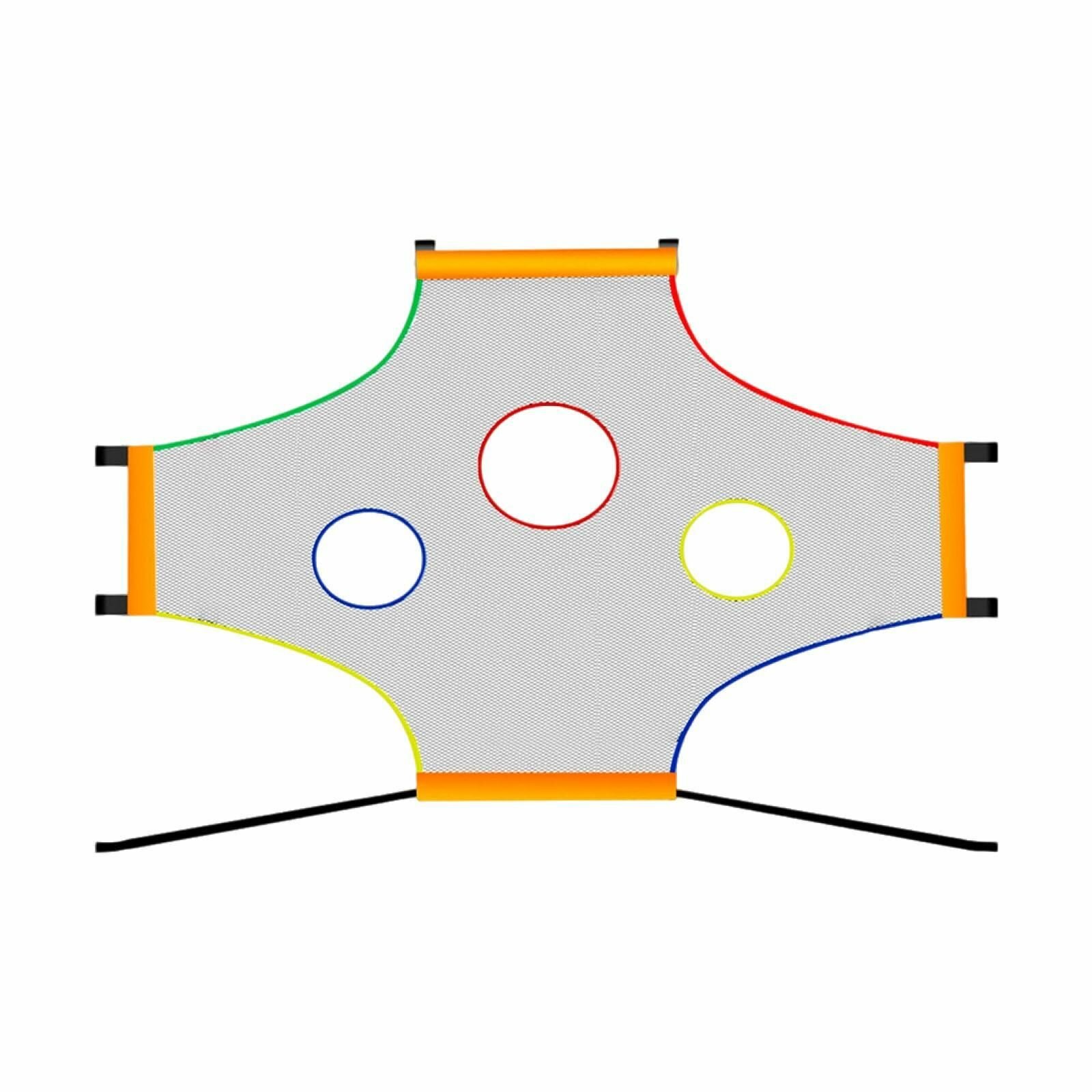 Тренировочная сетка для футбольных ворот, мишень для отработки пасов и точности ударов, 3x2 метра, нейлон