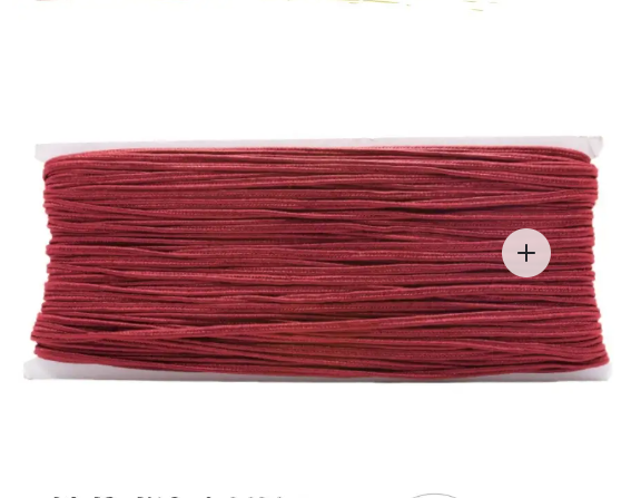 Шнур отделочный сутажный 3мм х 30м (бордовый), для рукоделия