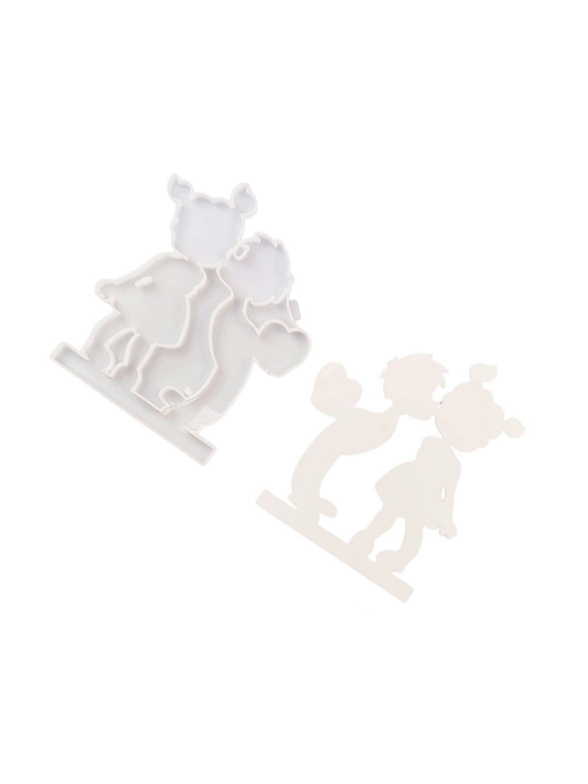 Гибкая силиконовая форма для литья поделок из цемента и гипса для мальчиков и девочек ручной работы