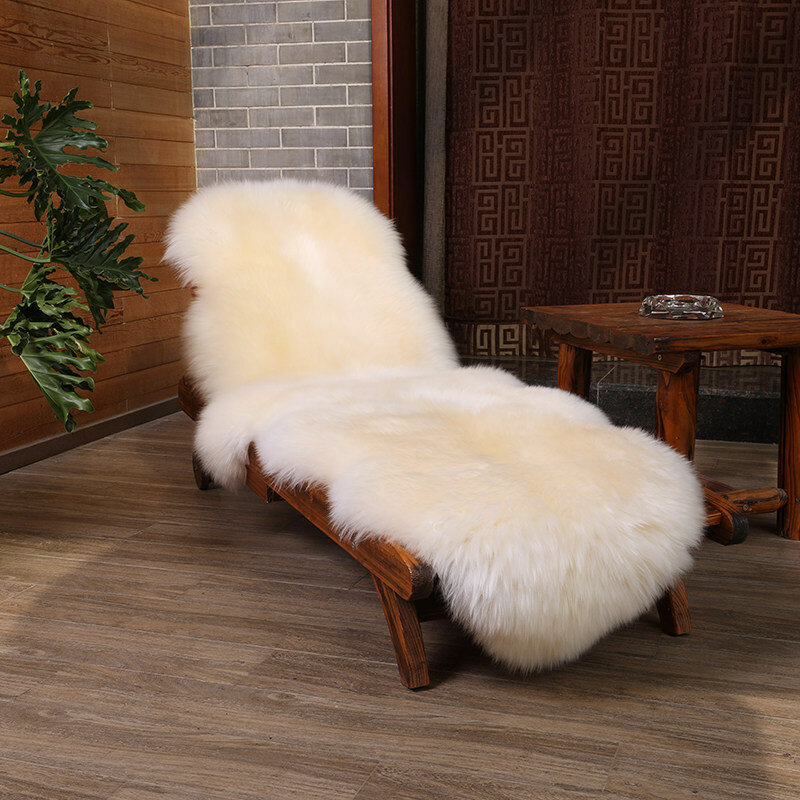 Подушка для дивана из натуральной австралийской шерсти, зимний шерстяной ковер, цельная плавающая подушка из овчины, подушка для сиденья дивана.