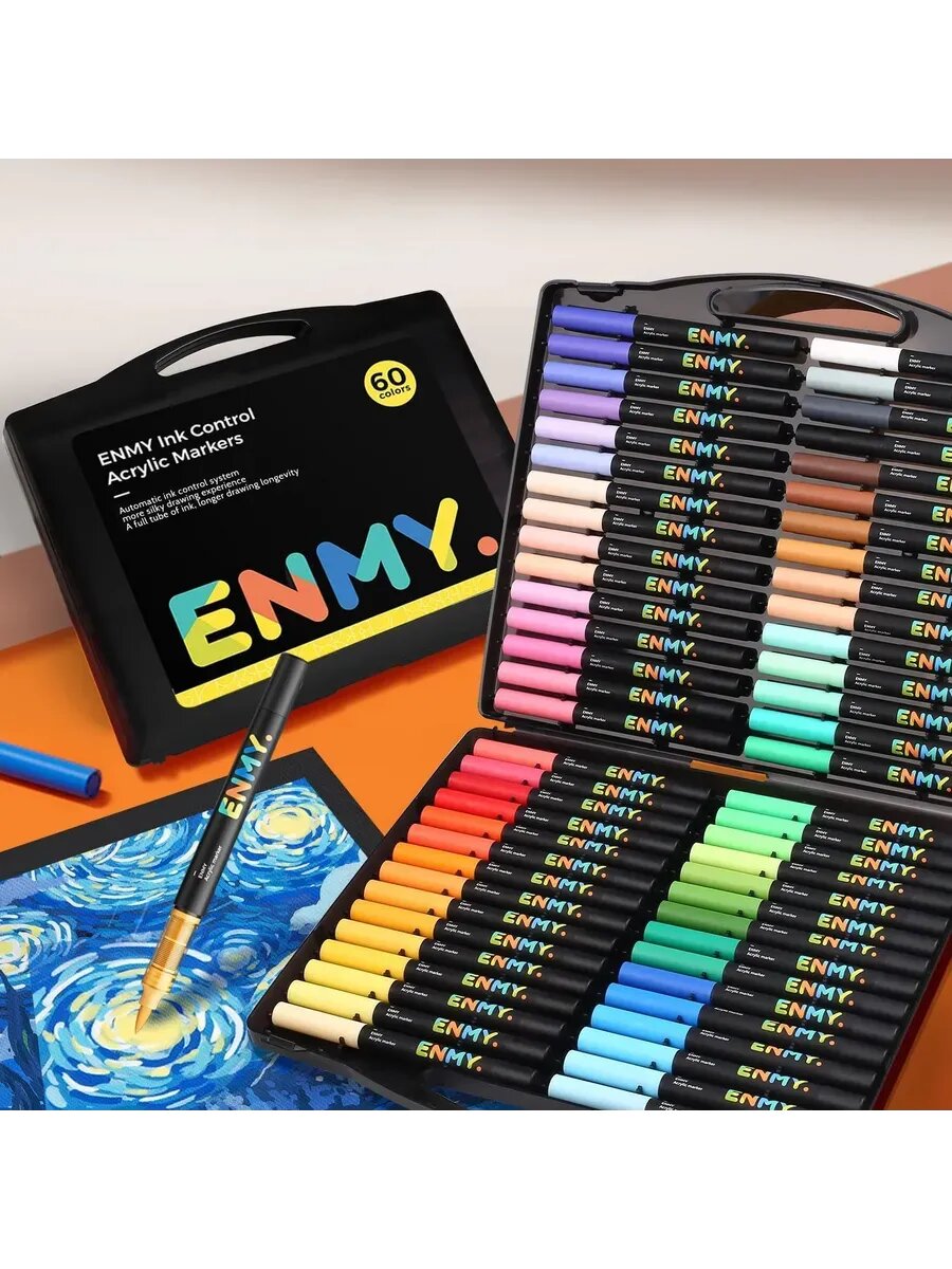 ENMY Маркер Акриловый для граффити, 60 шт.
