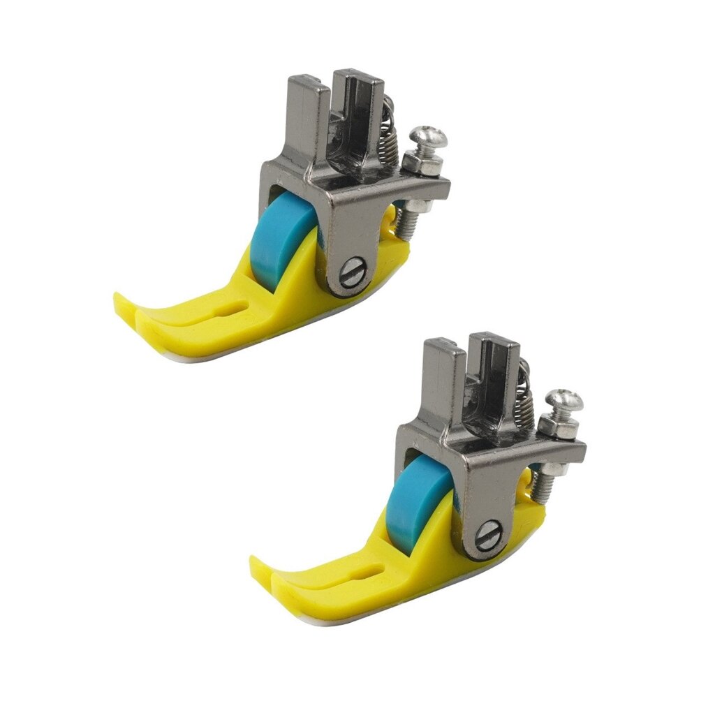 2шт Плоская Автомобильная Роликовая Лапка Швейная Прижимная Лапка Аксессуары Для Швейных Машин