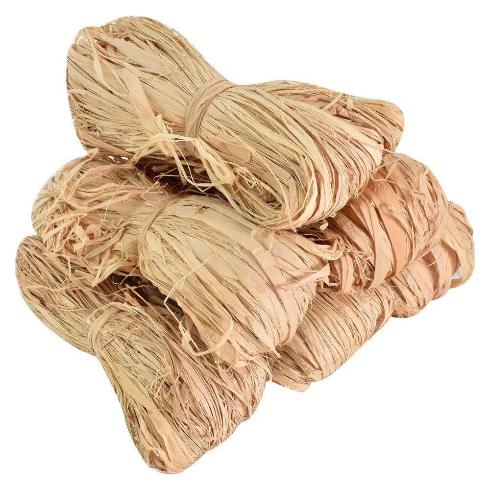 6 штук натурального баста из рафии, 300 г