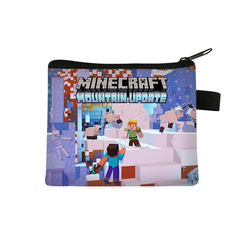 Новая сумка Minecraft, детский кошелек для монет, модная полиэстеровая сумка для хранения для учащихся начальной школы, мини-сумка, оптовая продажа