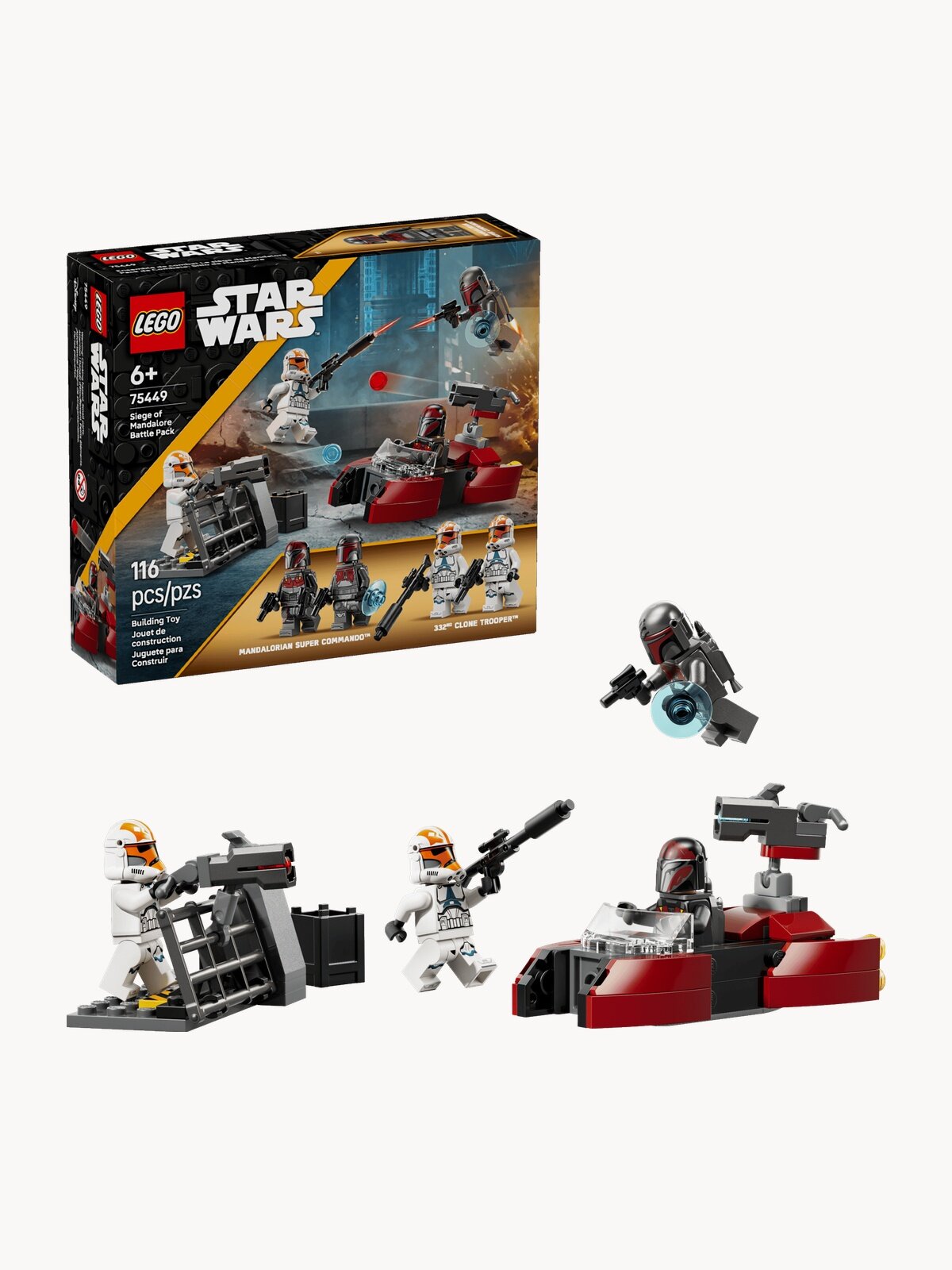 Конструктор LEGO Star Wars 75449 Боевой отряд «Осада Мандалора», 116 дет.