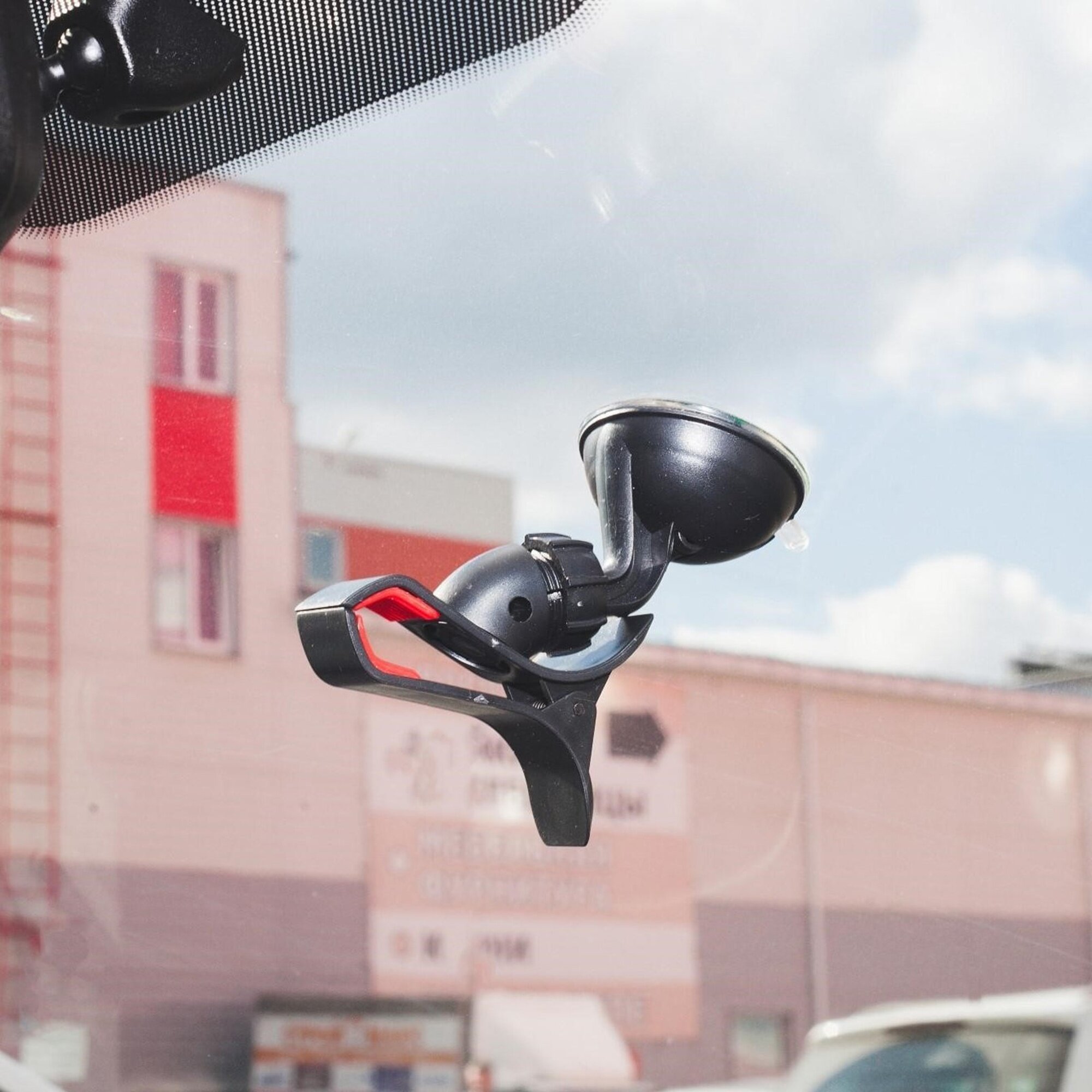 Держатель телефона Cartage, для лобового стекла, пластик, черный