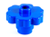 Plant Flower 2 x 2 Rounded - Open Stud, 4728 Blue U