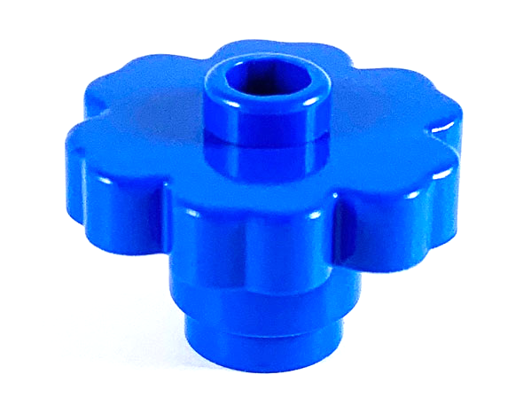 Plant Flower 2 x 2 Rounded - Open Stud, 4728 Blue U