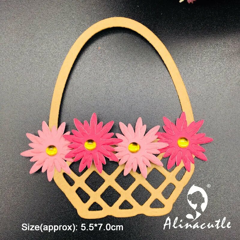 Металлическая высечка Alinacutle Цветок для скрапбукинга