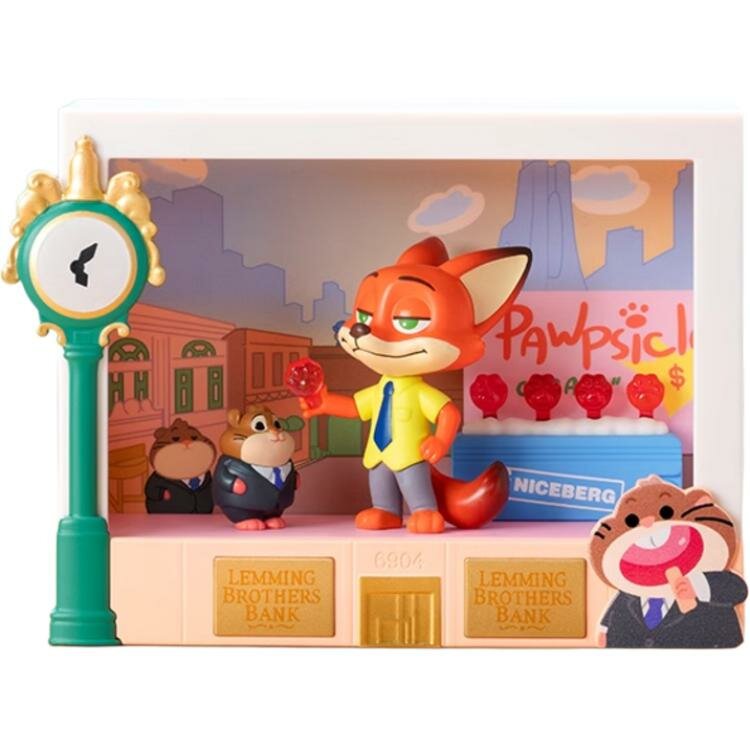 Коллекционные коробки-сюрприз унисекс POP MART Zootopia Characters Highlighter Moment, Confirmed-Crampons Ice Sticks Hot Selling (Open)