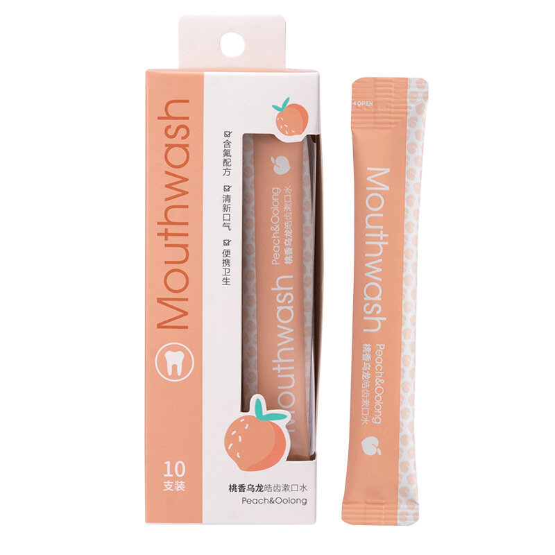 Портативный ополаскиватель для рта MINISO, одноразовые саше для свежего дыхания