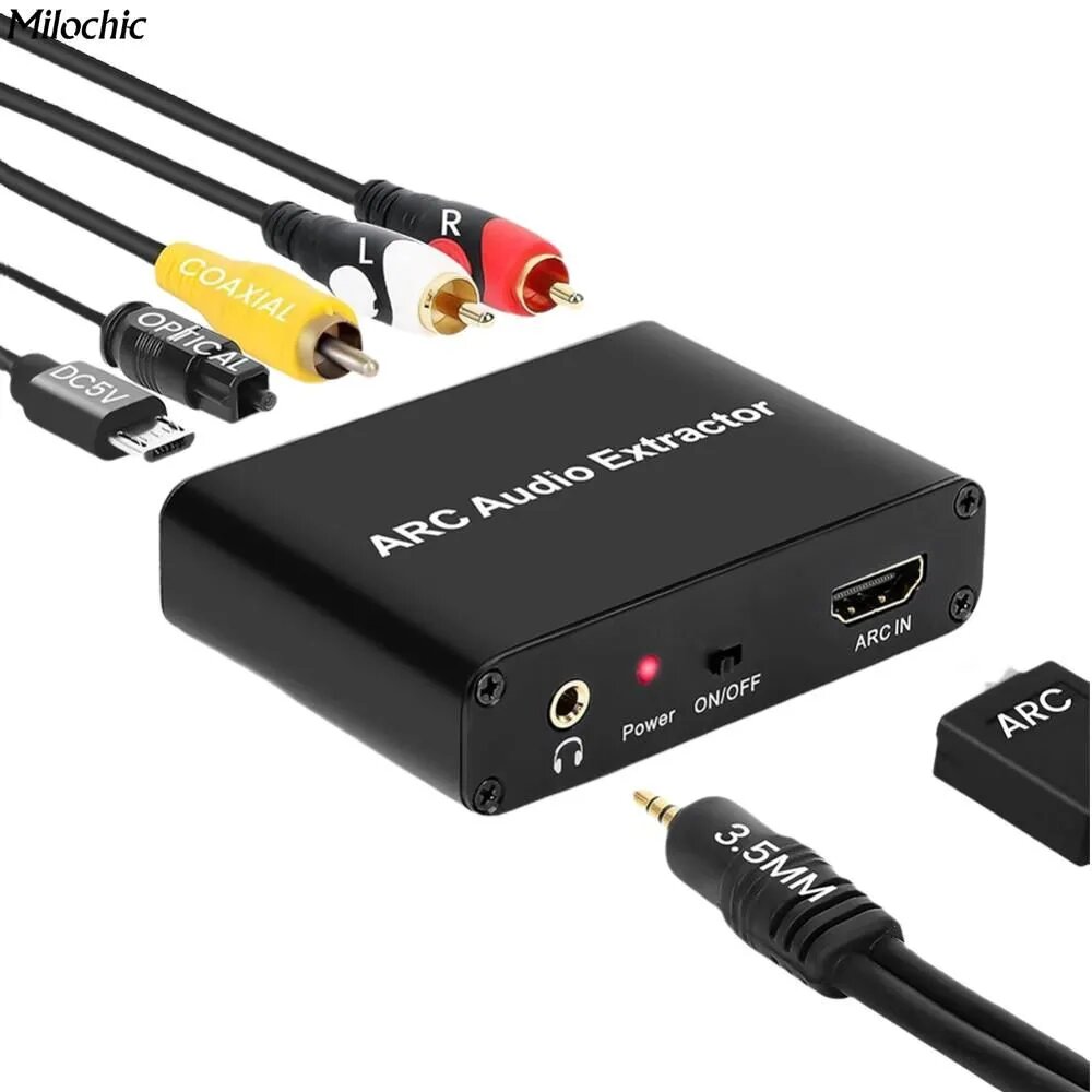 Аудиокабель, черный