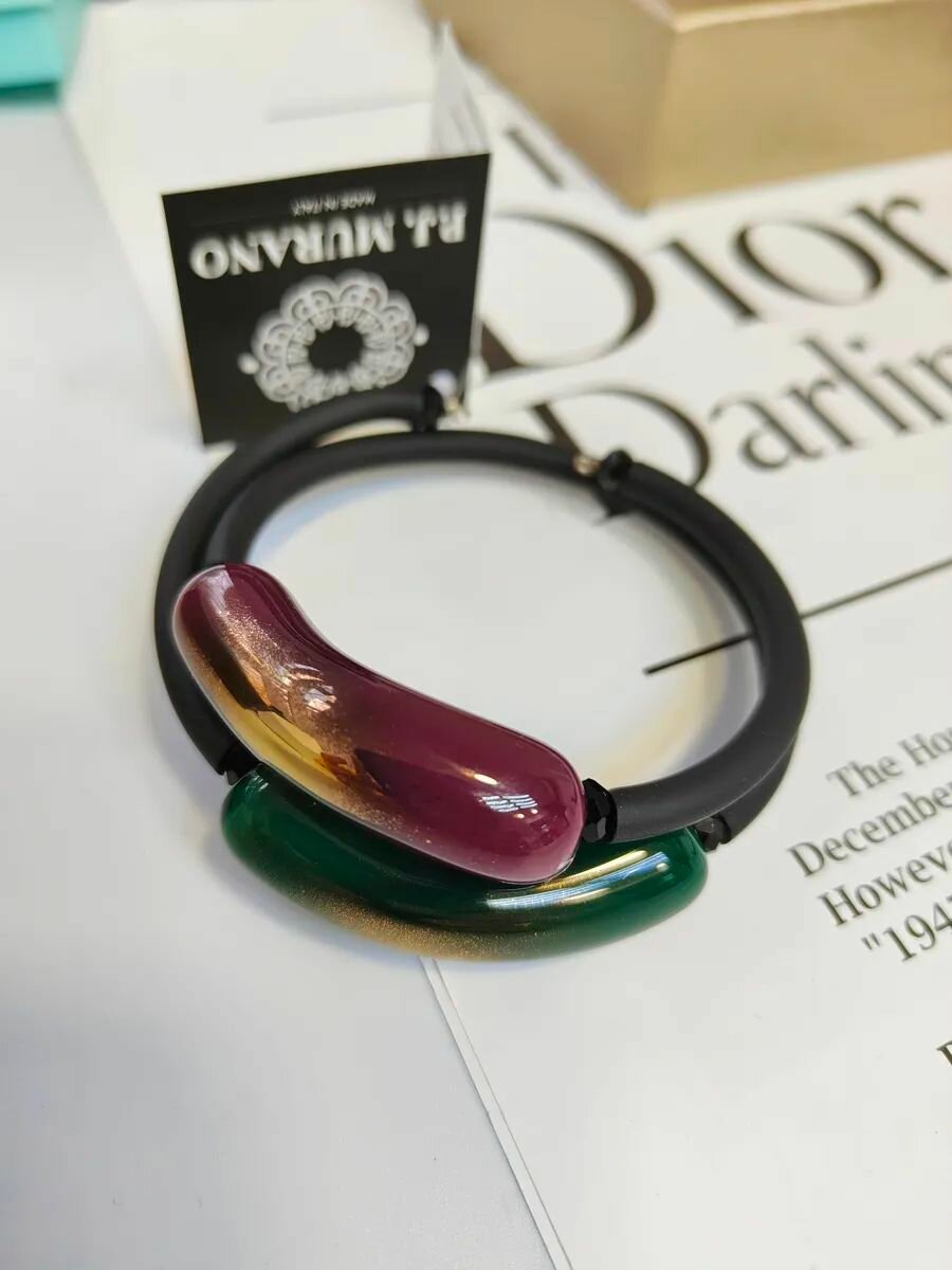 Браслет, муранское стекло, стекло