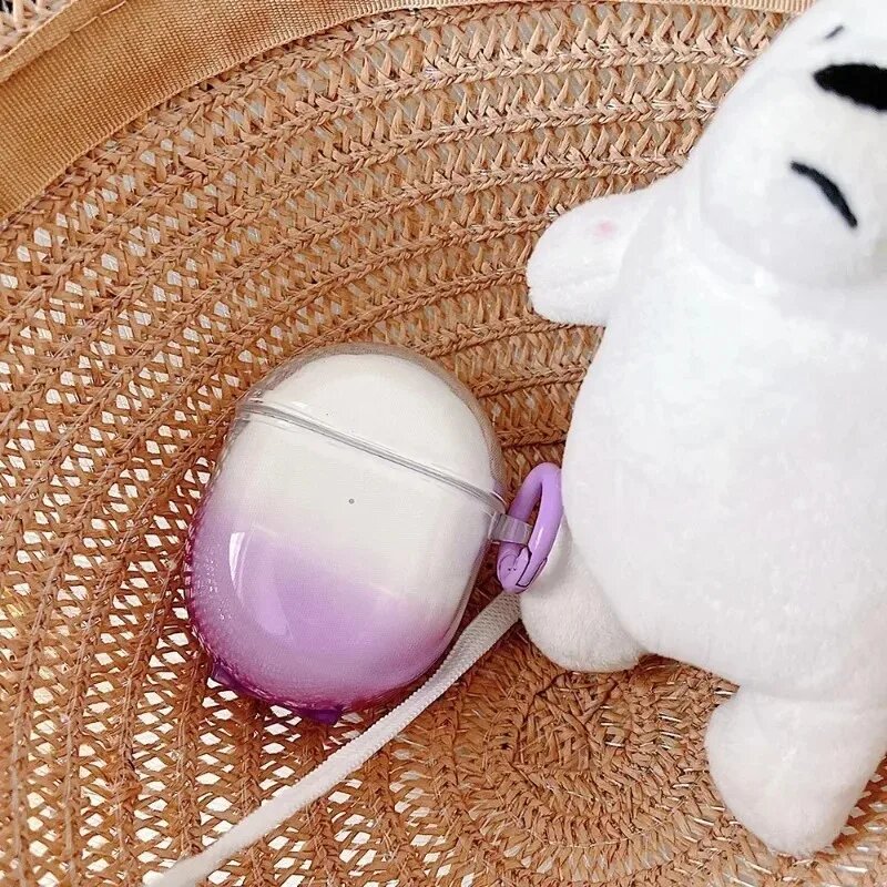 Прозрачный градиентный красочный чехол для наушников Xiaomi Redmi Buds 3 Pro/4