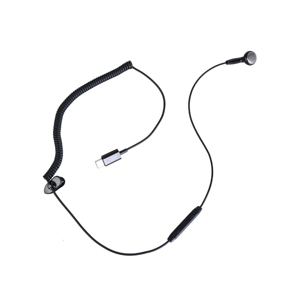 Мононаушники с одним вкладышем для одного уха с микрофонами и диаметром 3,5 мм