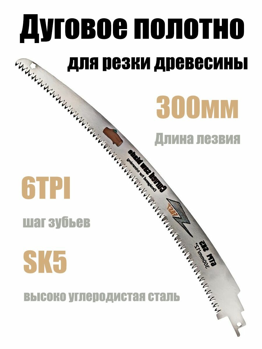 Полотно 300 мм 1 шт. ножовочное для пилы
