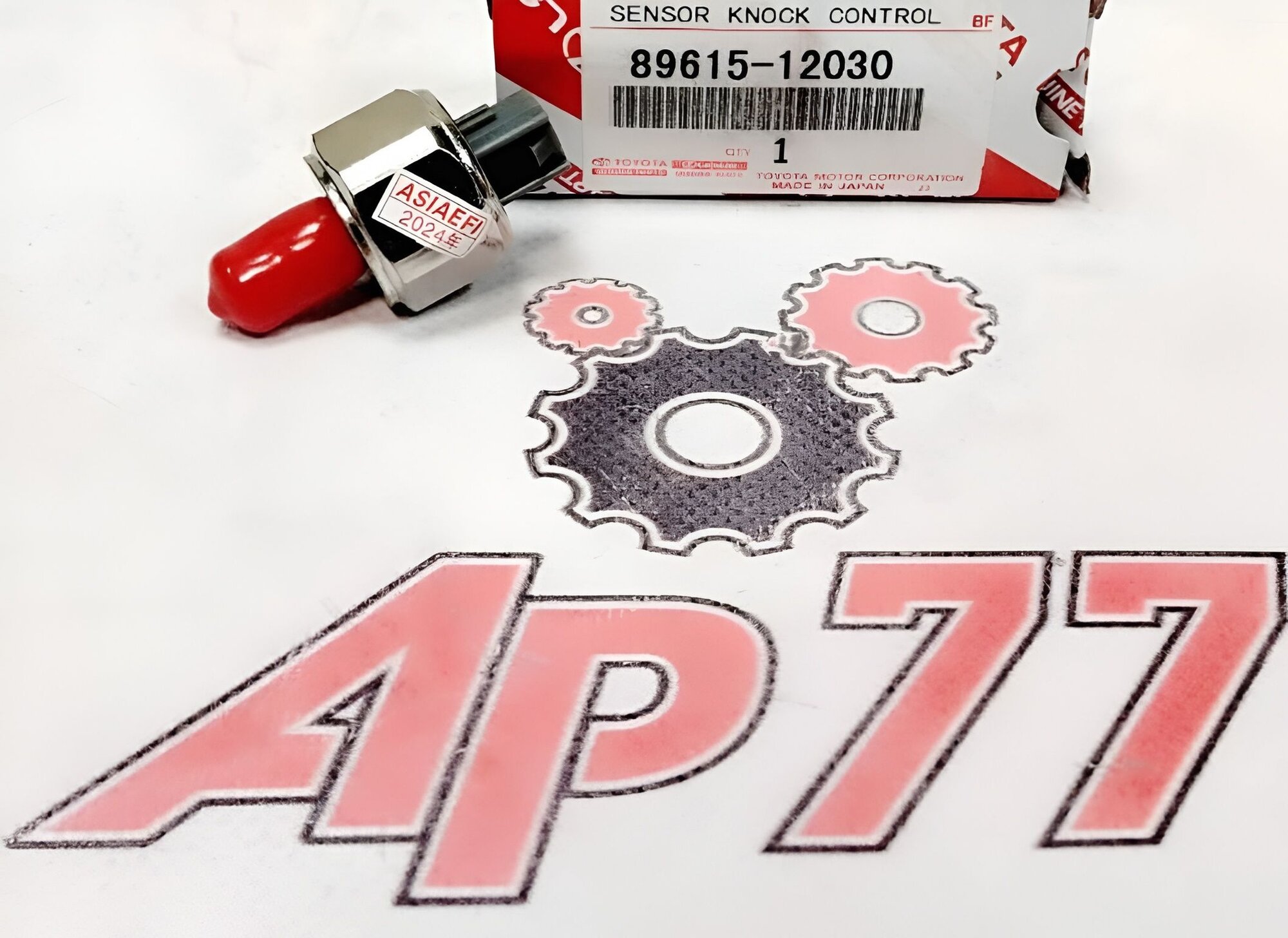 Датчик детонации Toyota 2NZ-FE Denso 89615-12030 сенсор контроля двигателя