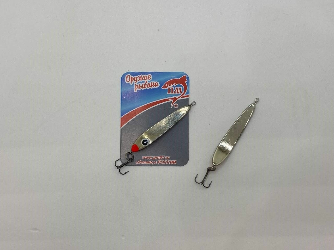 Блесна зимняя ПМ "Егоза" 3,9 г, 42 мм, тр Mustad