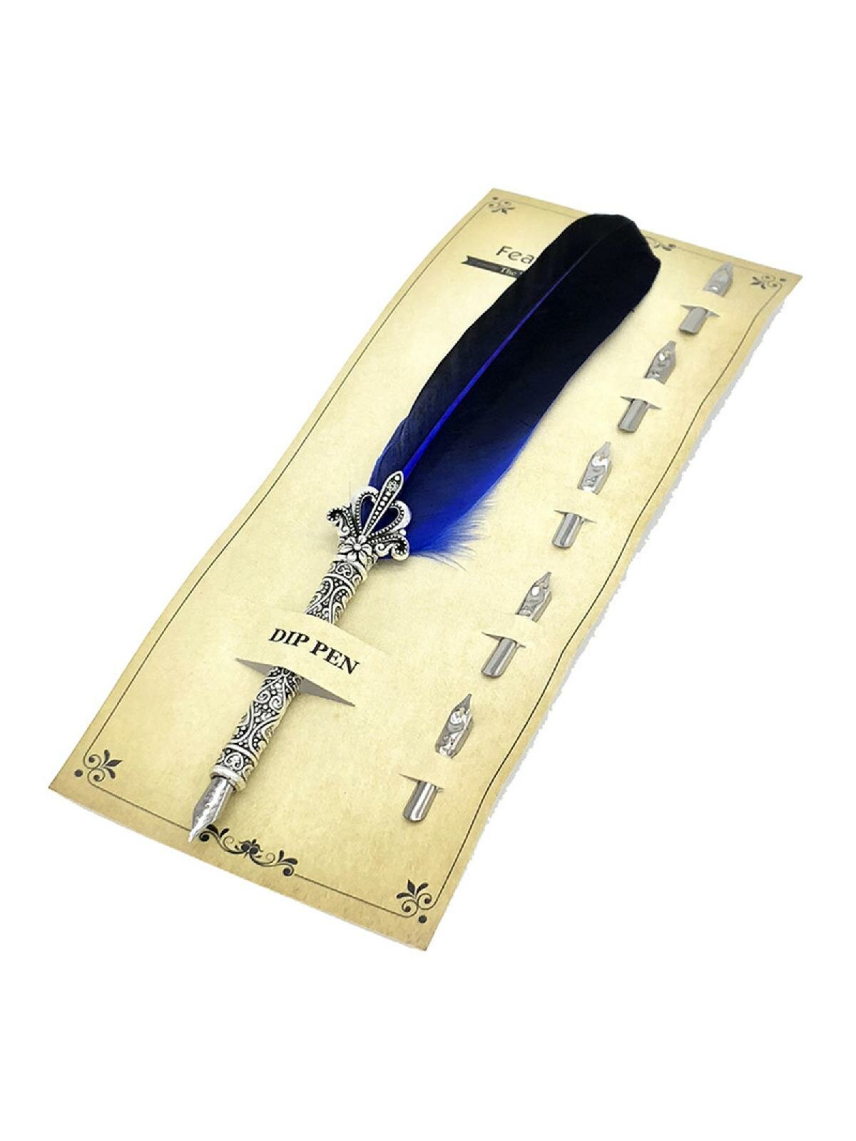 Ретро Набор перьевых ручек с 5 наконечниками для каллиграфии Dip Pen для начинающих