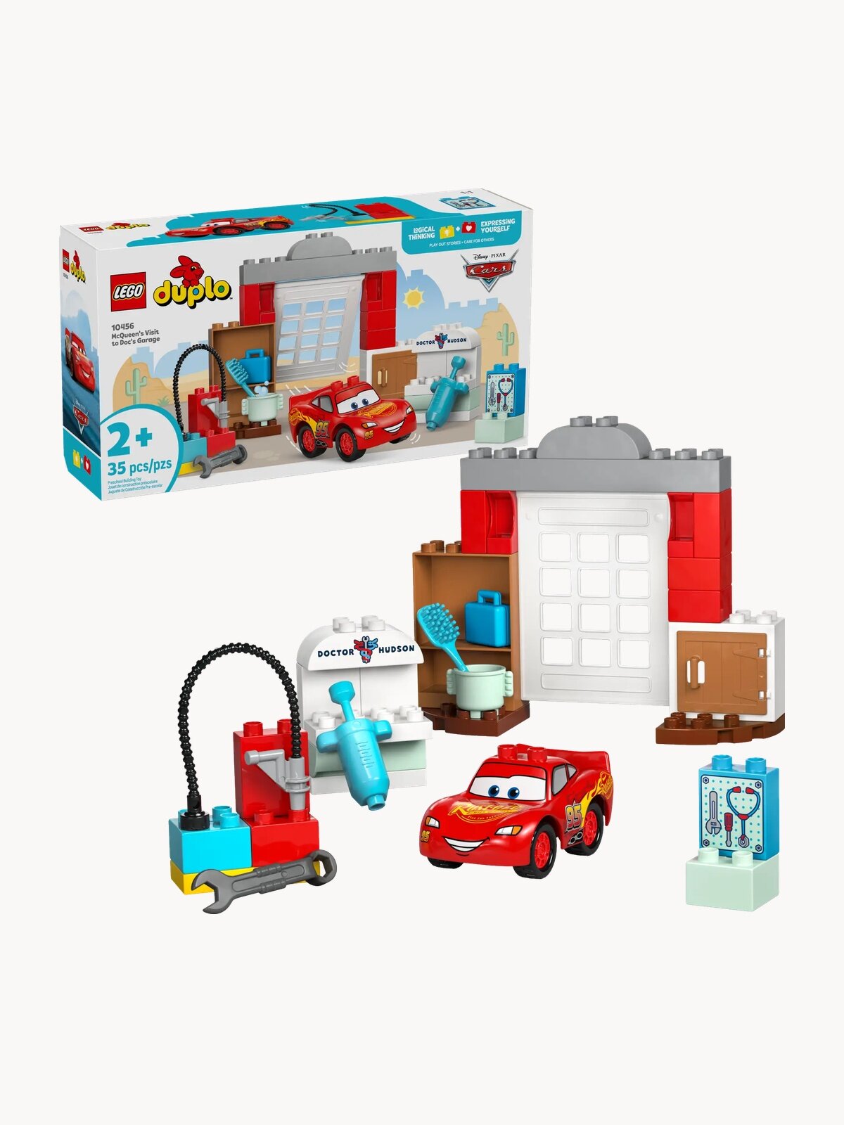 Конструктор LEGO DUPLO 10456 Визит Маккуина в гараж Дока, 35 дет.