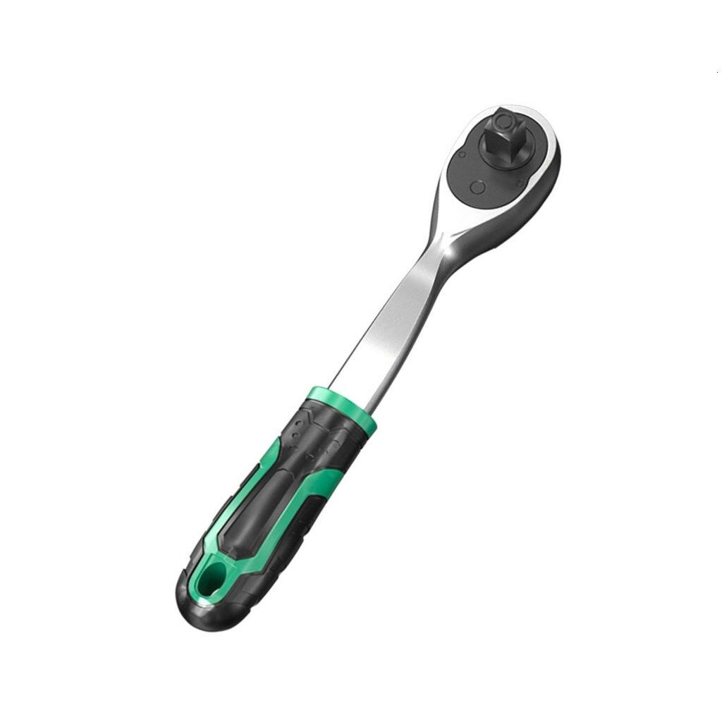 1/2, 1/4, 3/8-дюймовый Торцевой ключ с 90-зубчатым Храповиком с приводом в двух направлениях, Эргономичная ручка из легированной стали для ограниченного пространства