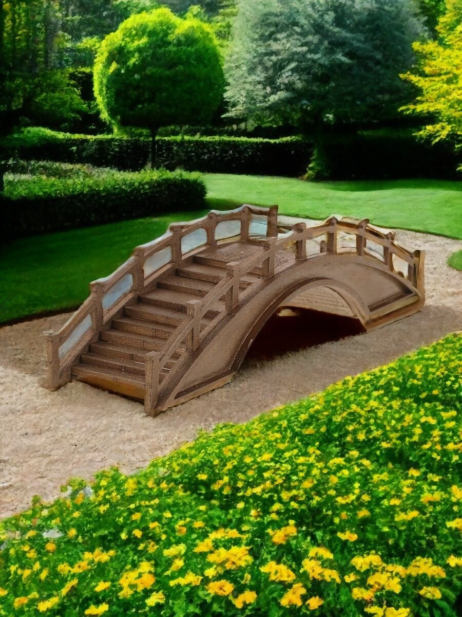 Мостик садовый декоративный