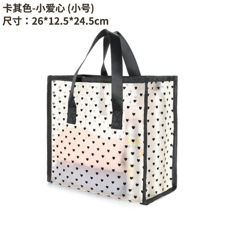 Сетчатая флокированная ручная сумка для плавания, пляжная сумка, портативная дорожная сумка для макияжа, косметичка, сумка для хранения косметики