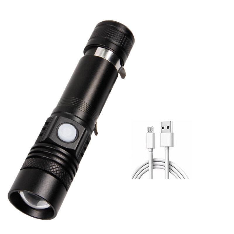 T6 зарядный зум мини-сильный фонарик на открытом воздухе светодиодный фонарик USB зарядный фонарик 518 взрывной фонарик