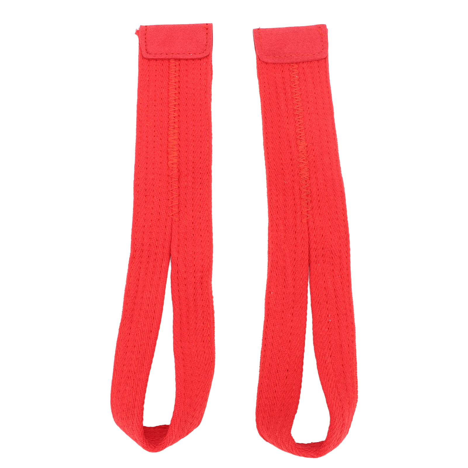 1 Pair Lifting Wrist Strap Soft Polyester Fixed Anti Slip Gym Strength Training Red