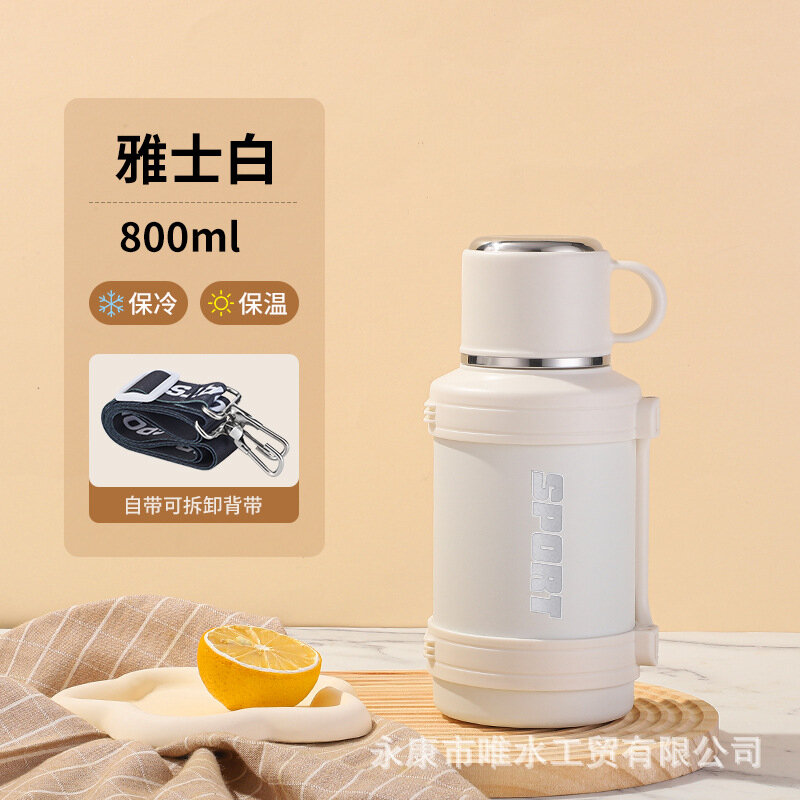 316 Нержавеющая сталь, большой объем, полностью стальной изолированный чайник, большой изолированный стакан для улицы, портативный чайник для заваривания чая, сохранение холода