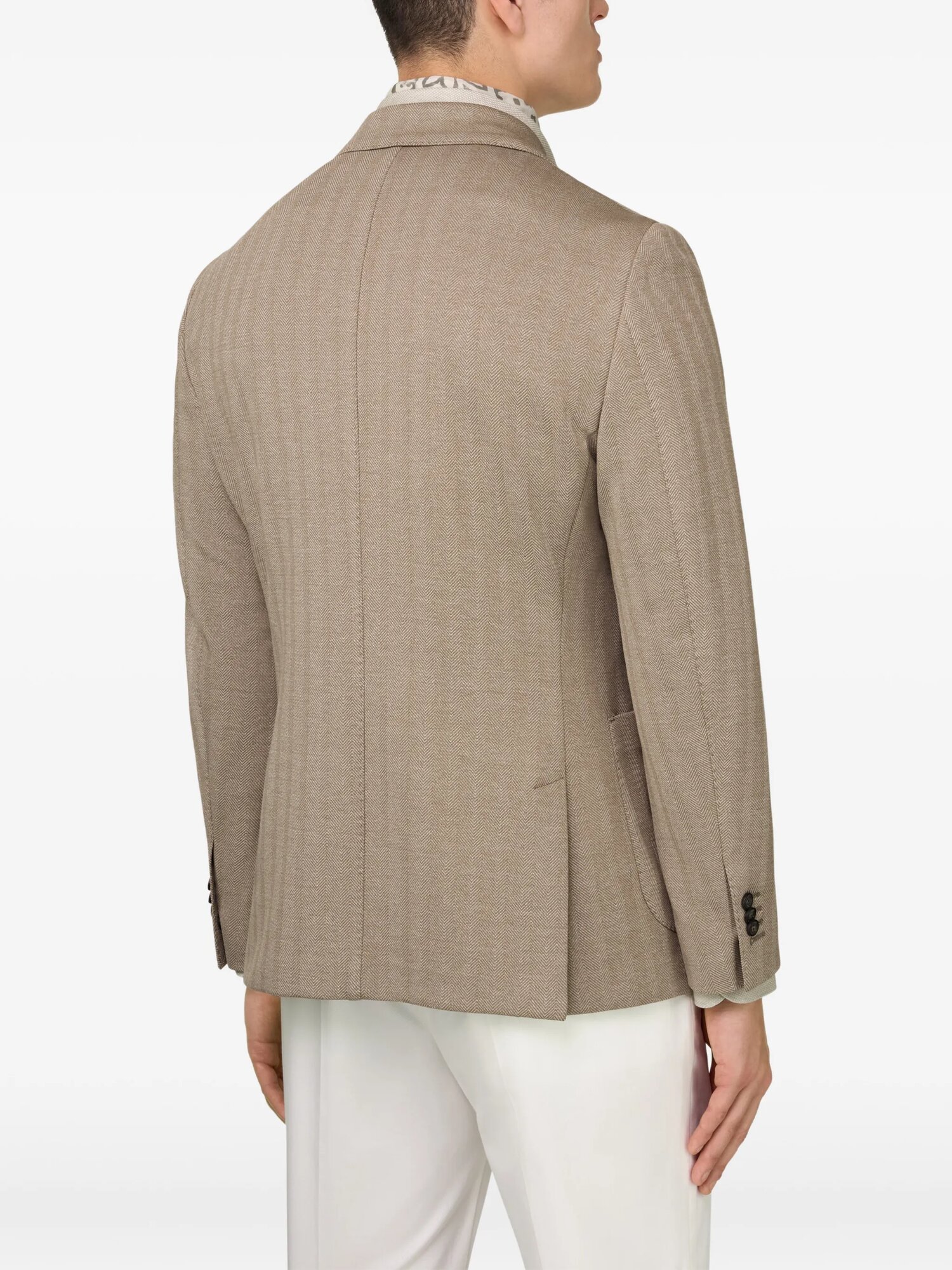 Куртка Boggi Milano Herringbone patch pocket jacket, размер 48, разноцветный — фото 1