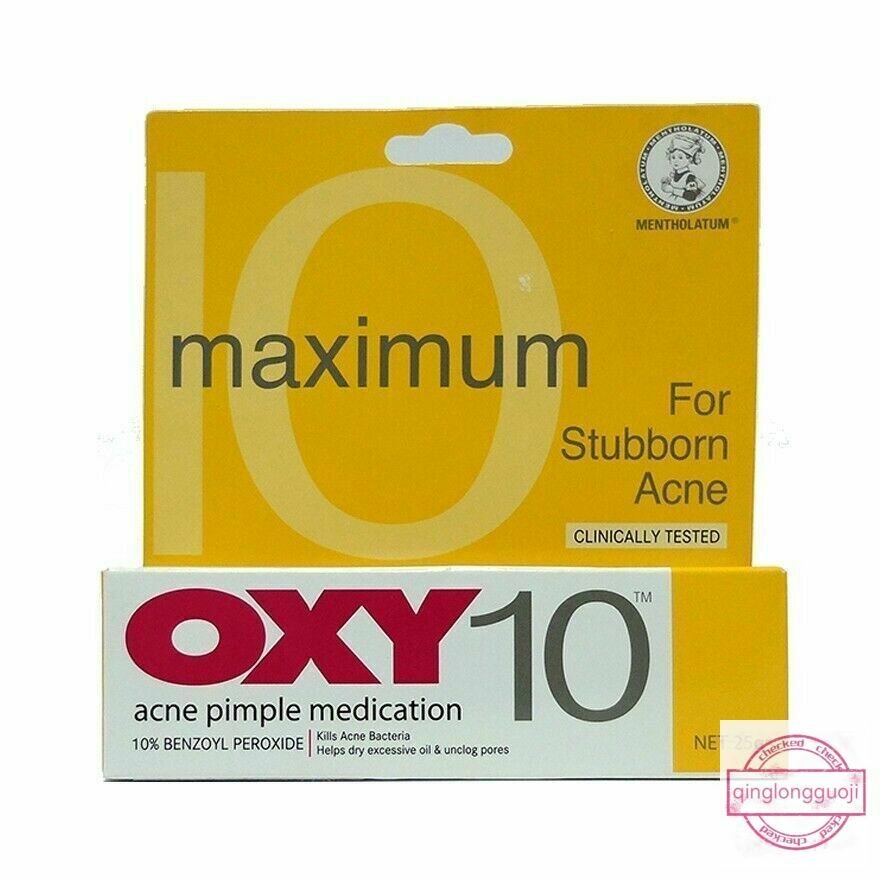 OXY 10 MAX Ментоловый крем от угревой сыпи с ментолом, 10% Бензоилпероксид, 25 гxf
