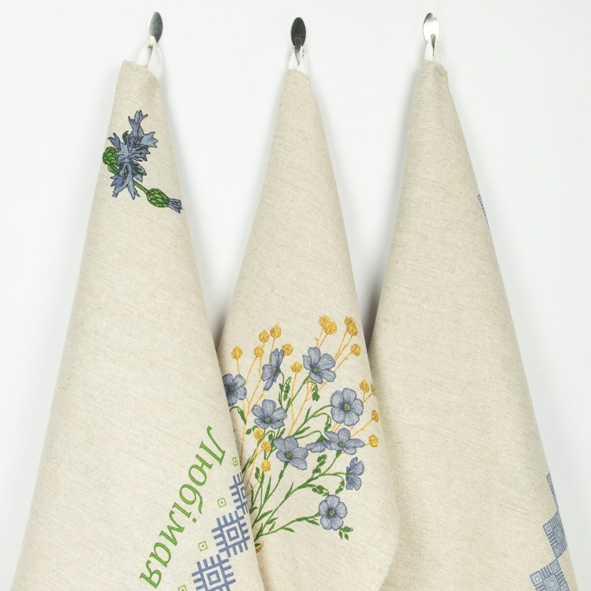 Комплект кухонных полотенец лен/хлопок 46х60 3 шт. "Сувенирное-3" Оршанский