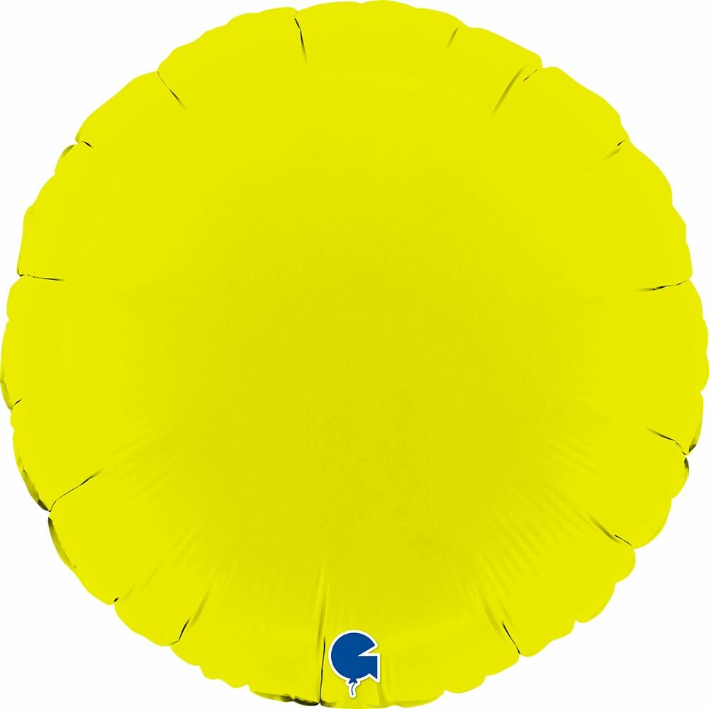 Воздушный шар Grabo 18', 46 см, круг, лайм, сатин
