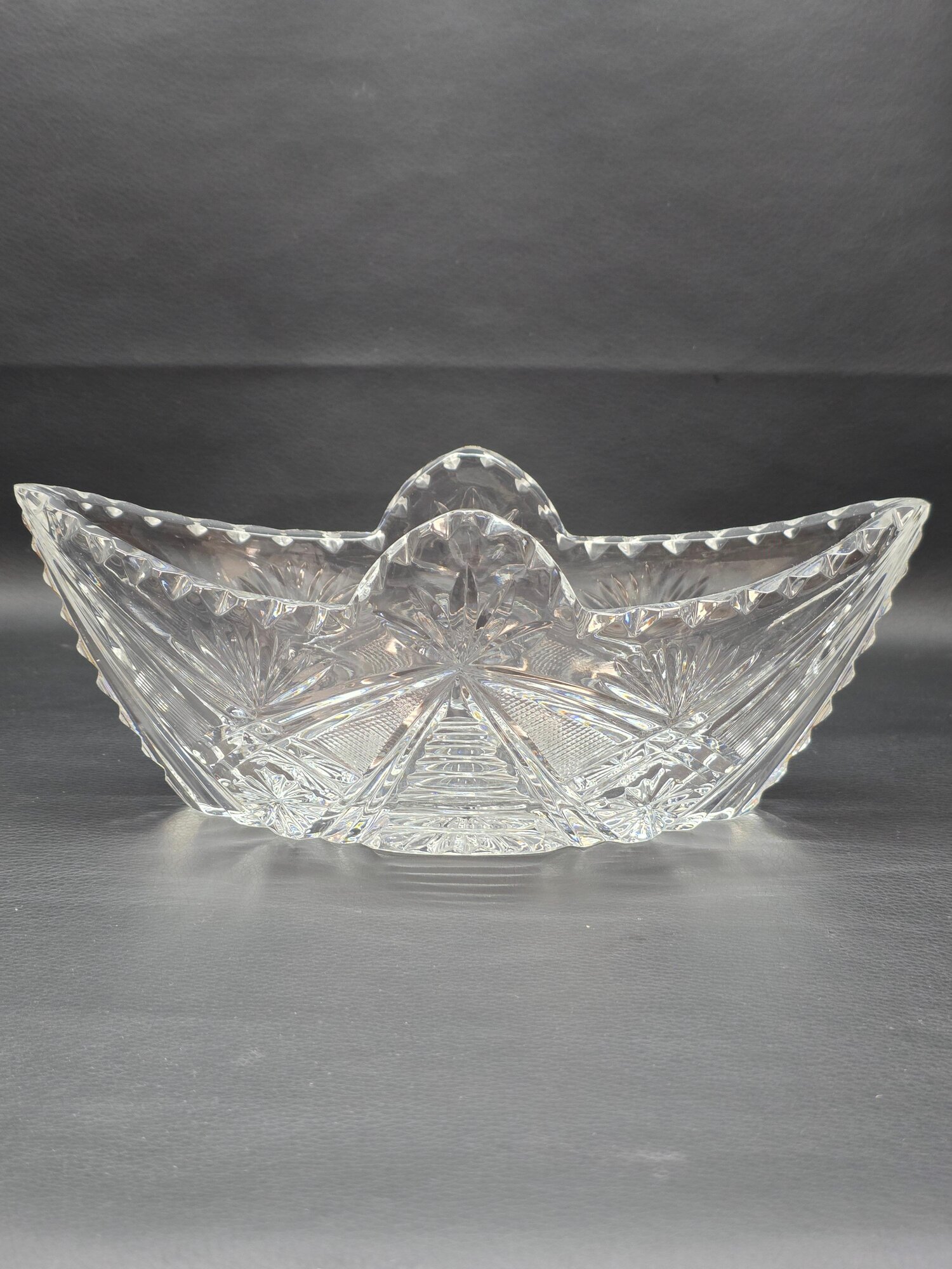 Салатник хрустальный Ладья ГХЗ СССР