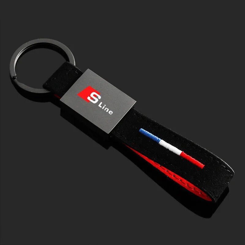 : металлический брелок для ключей с логотипом Audi S-Line (A3, A4, A5, A6, A7, A8, Q3, Q7, Q8) – идеальный бизнес-подарок