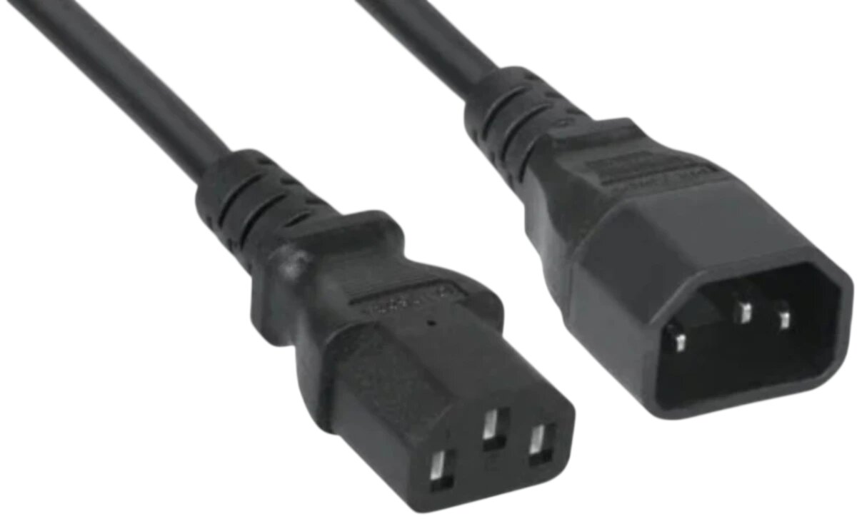 Кабель питания 1.5м C13-C14 cable (монитор-компьютер)