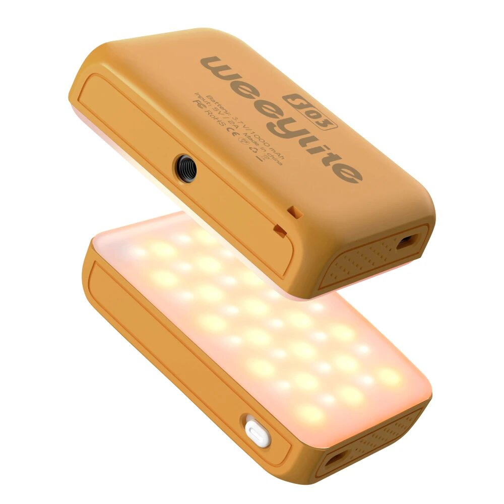 Weeylite S03 RGB LED лампа, желтый цвет