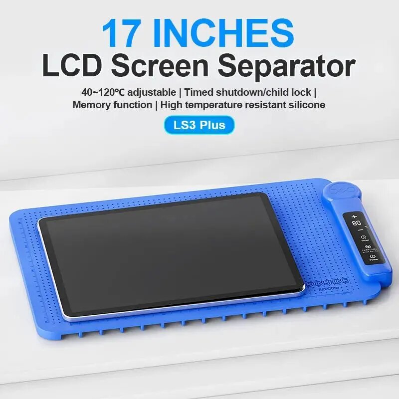 Разделитель ЖК-экранов SUNSHINE LS3 Plus, Таймер Отключения, Регулировка Температуры 40 120 Для Мобильных Телефонов И Планшетов С Экранами Менее 17 Дюймов