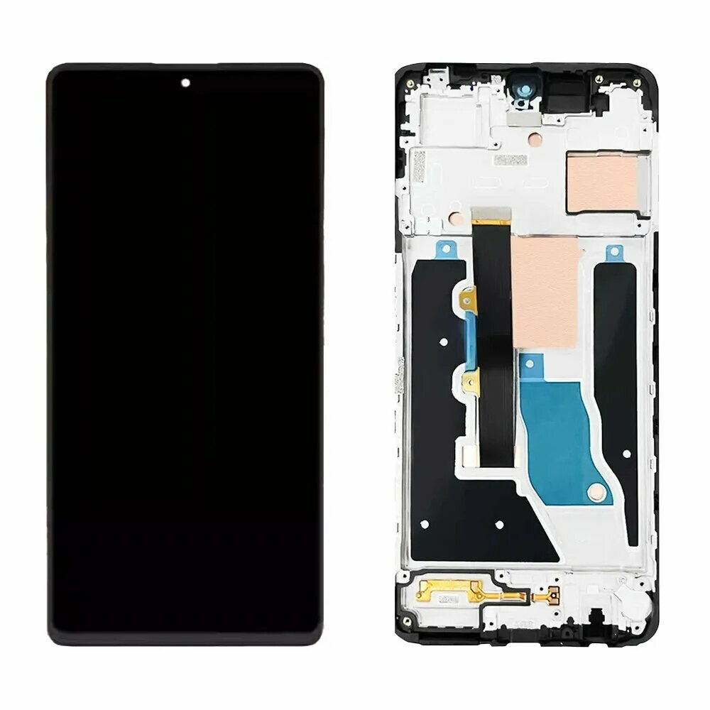 (TFT) Дисплей(экран) для Tecno Camon 20 Pro 4G (текно камон 20 про 4джи) в сборе с тачскрином рамкой , CK7n