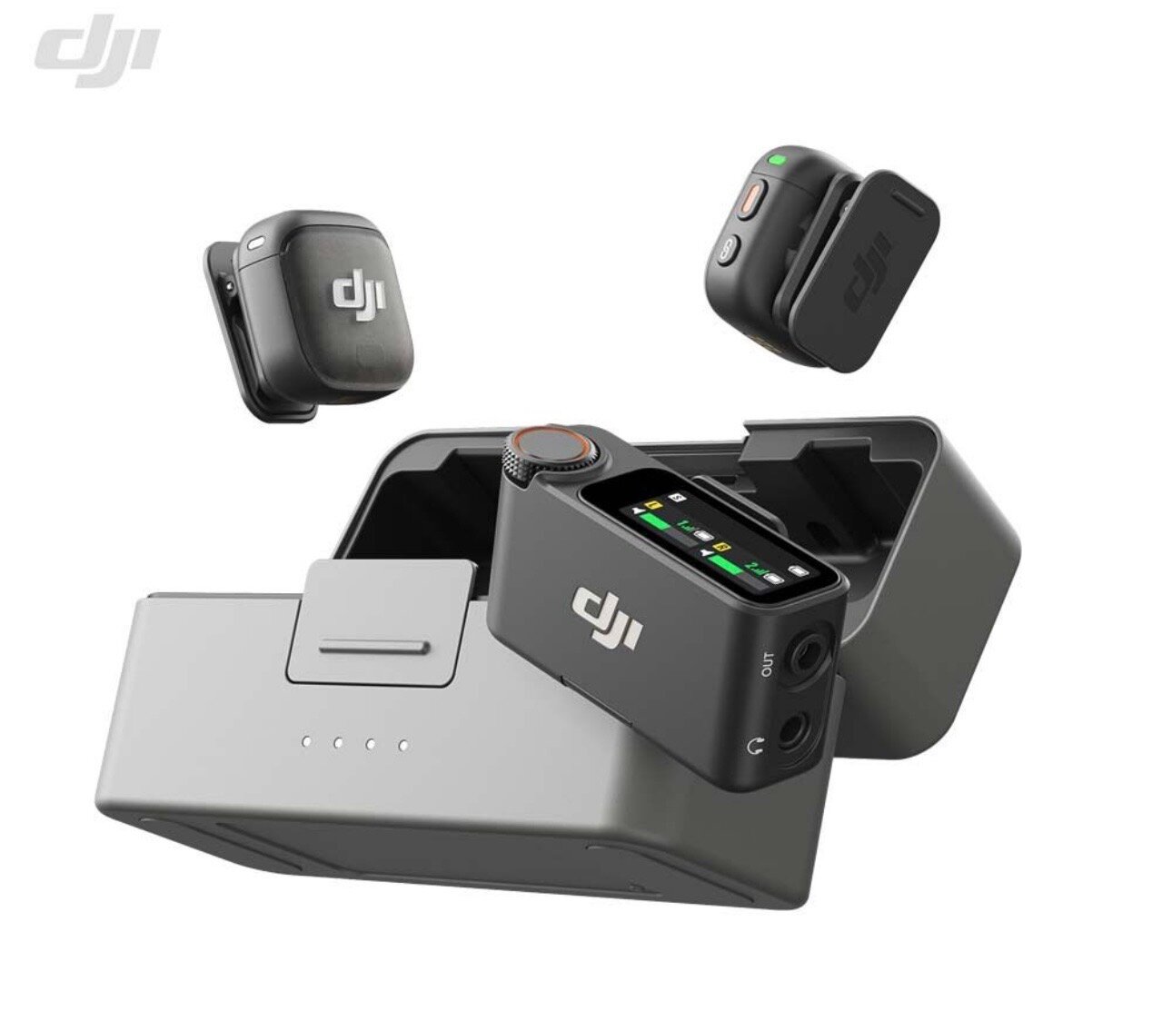 Беспроводной петличный микрофон DJI Mic 3 (2 TX + 1 RX+Charging Case), черный