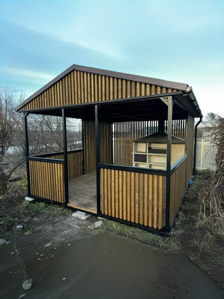 Беседка 5 х 4 метра (без мангальной)