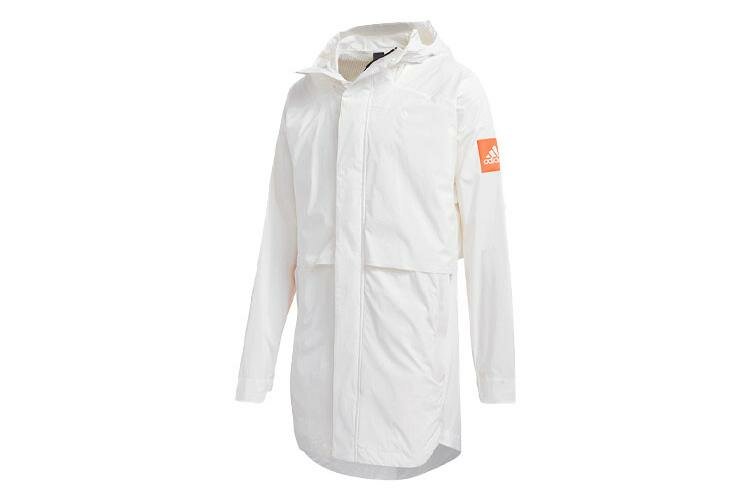 Дождевик мужской Adidas MYSHELTER, белый, с капюшоном, артикул 2497277 L EU