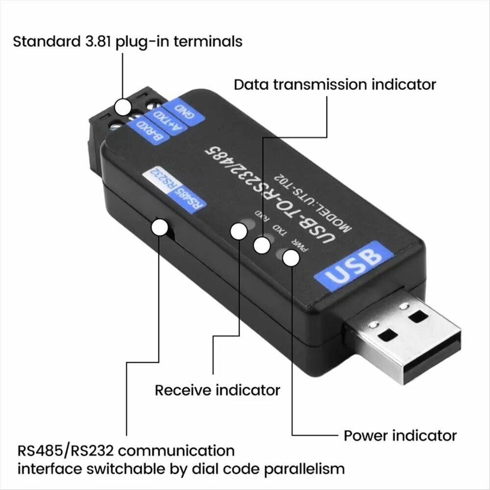 Модуль связи USB - RS485/RS232 — фото 1