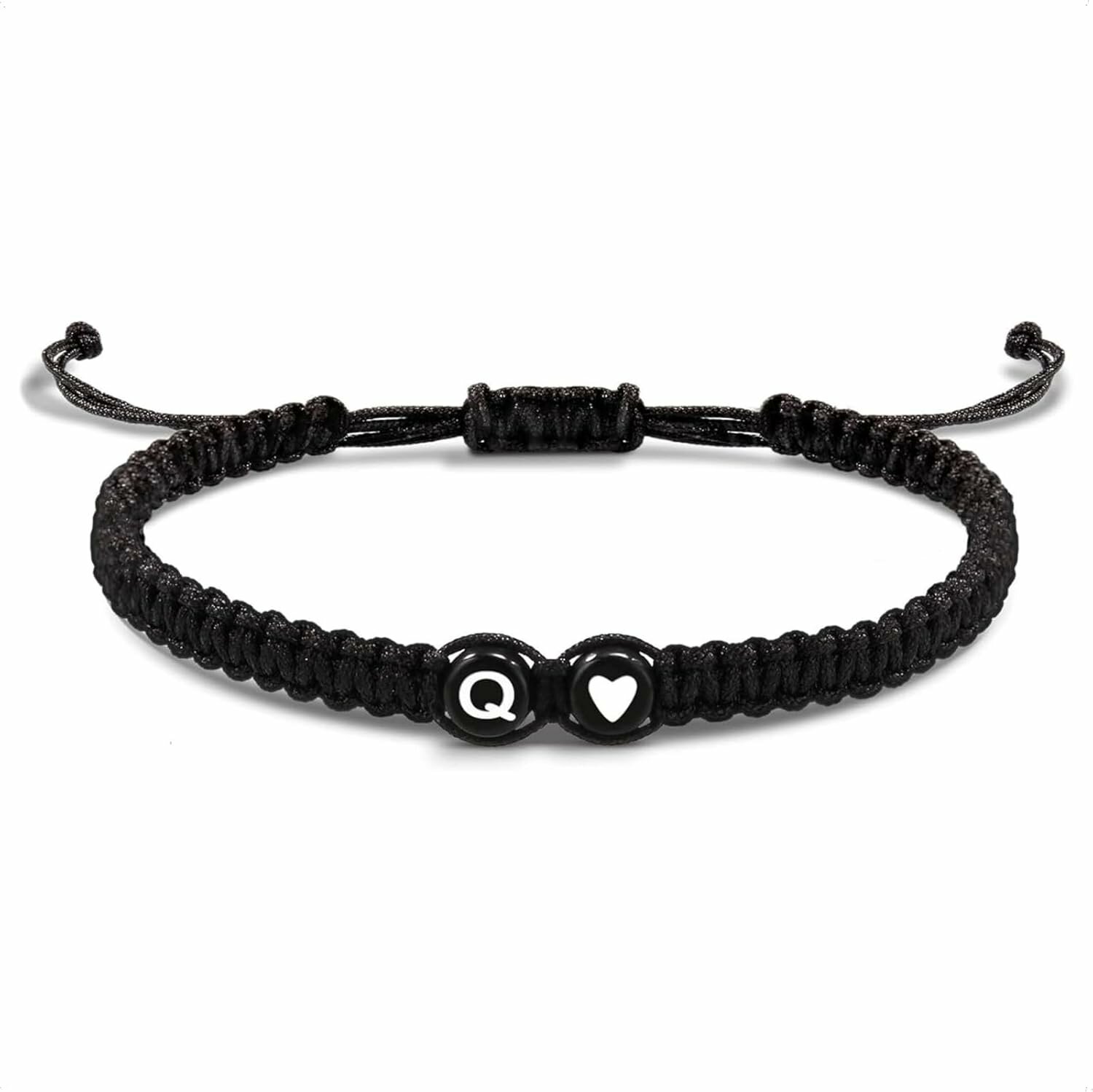 Браслет в форме сердца с буквами, подходит для пар и друзей - инициалы AZ - плетеный браслет дружбы, подходящий для мужчин, женщин и детей всех возрастов.