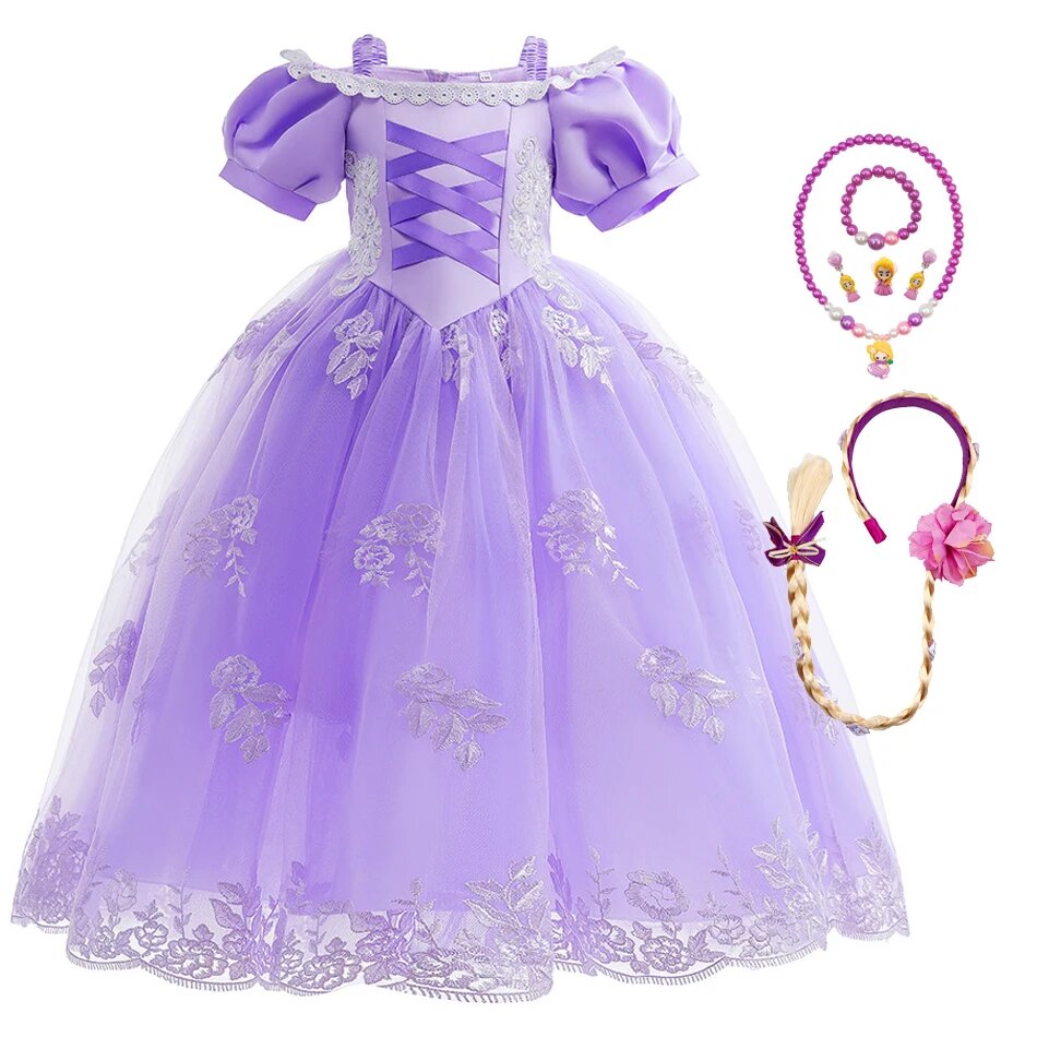 Костюм Рапунцель оllobebe 5-6T (Tag 130), Purple Rapunzel L