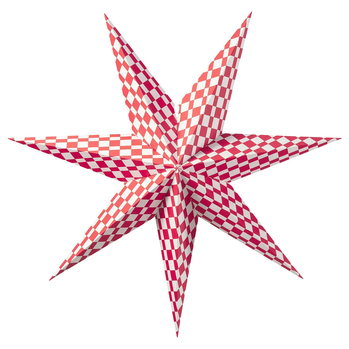 Абажур STRÅLA, красный/белый, 70 см