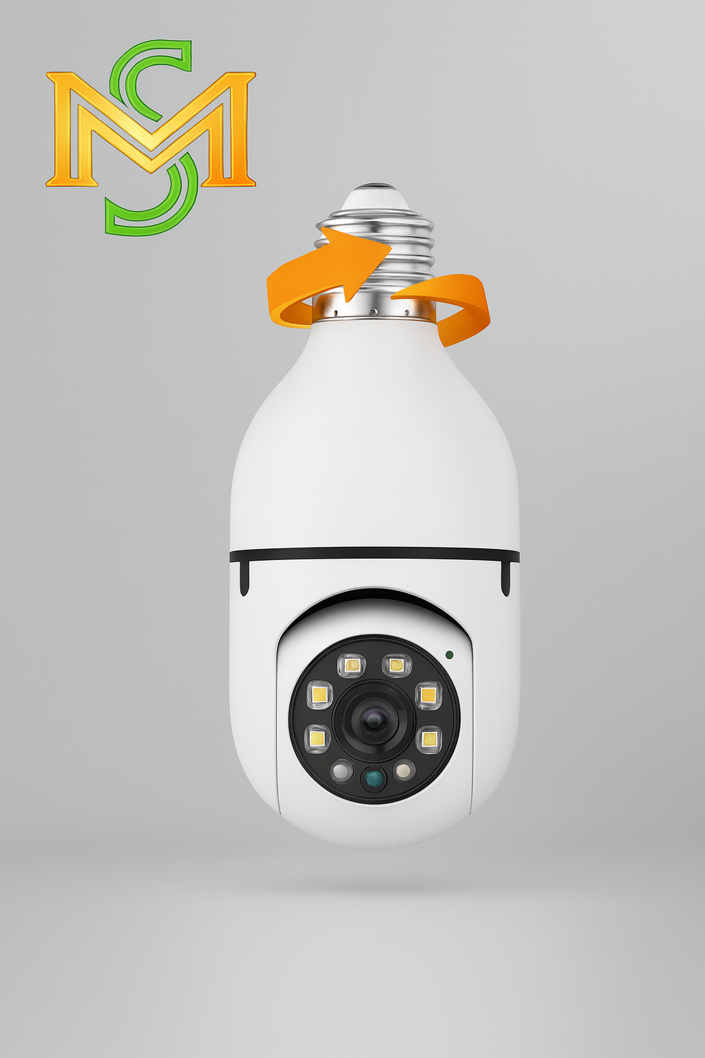 Камера видеонаблюдения для дома wifi 2 Мп, Е27, V380PRO, карты памяти.