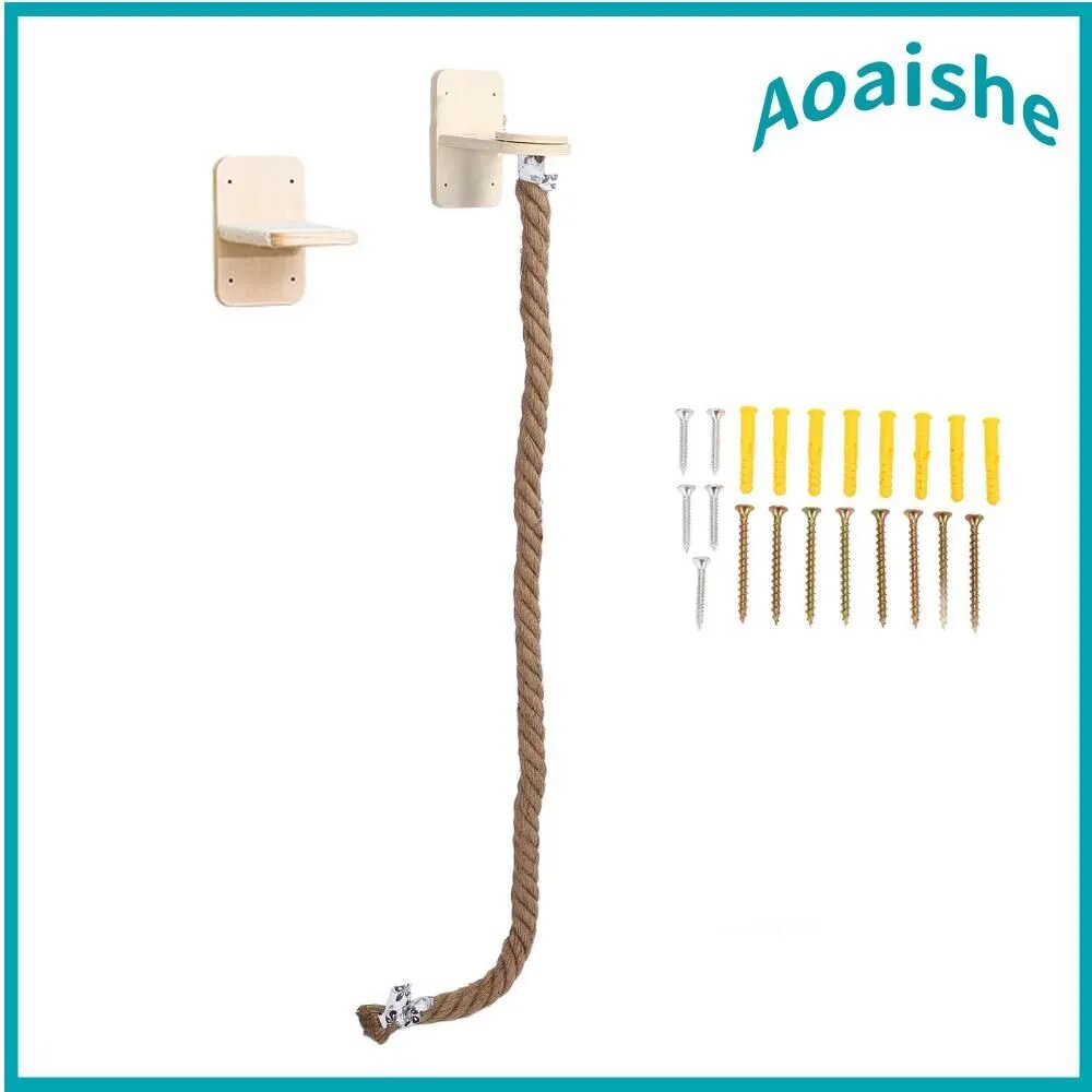 Кошачье дерево с веревкой для лазания